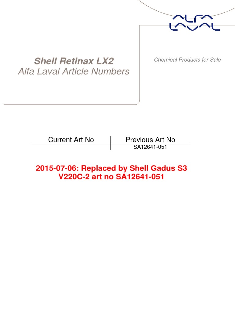 Art No Shell Retinax LX 2 | PDF