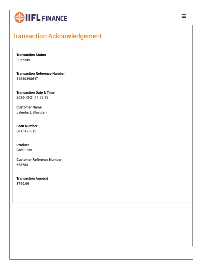 Payment Response Page | PDF