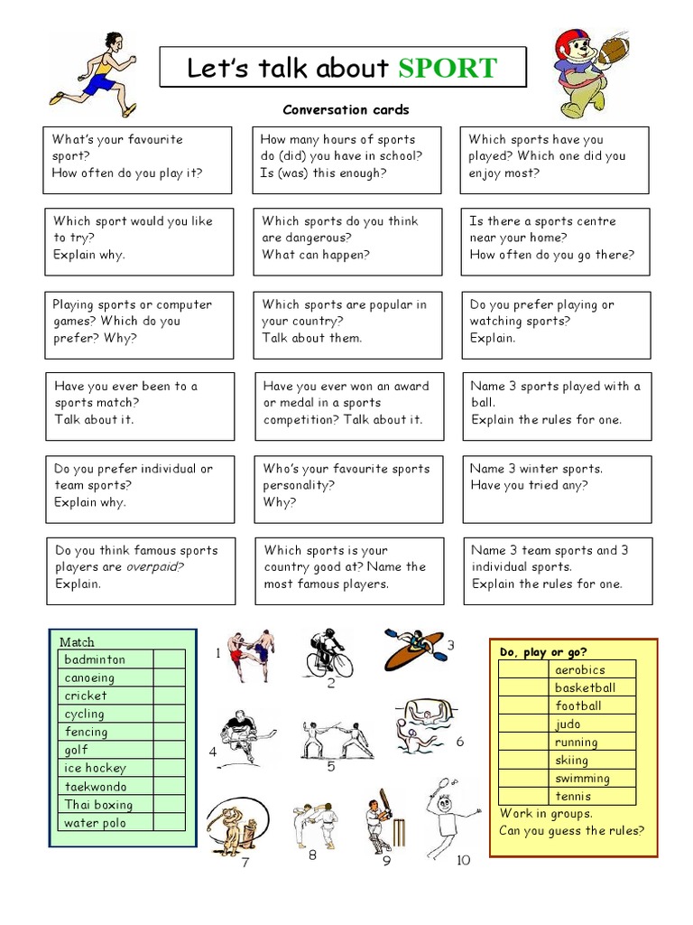 Let's Talk About Sport | PDF | Sports | Leisure