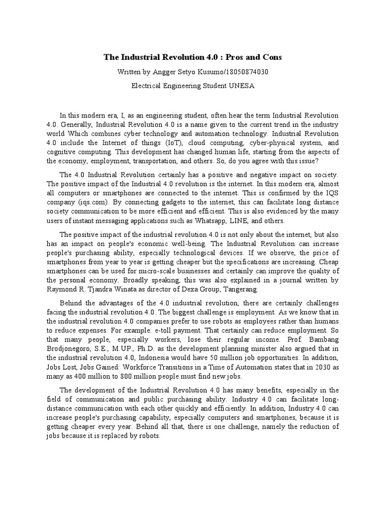 Engineering Students & Industry 4.0 | PDF | Industrial Revolution ...