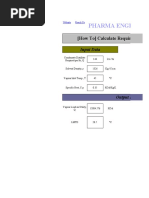 Batch Reactor Heat Transfer Area Calculation | PDF