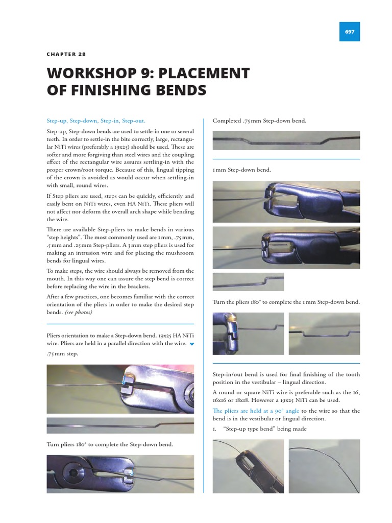 Step Down Bend | PDF | Dentistry Branches | Dentistry