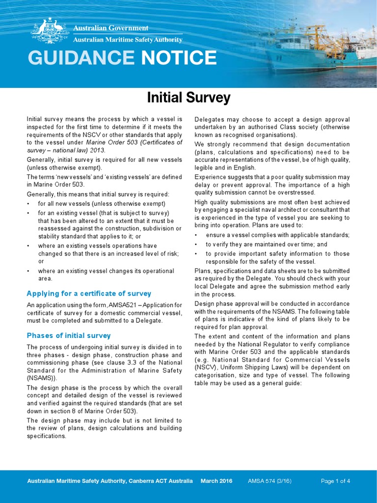 AMSA574 - Initial Survey | PDF | Nature