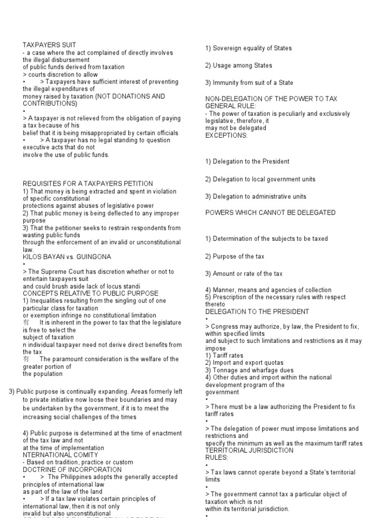 Taxpayers Suit | PDF | Taxation In The United States | Taxes