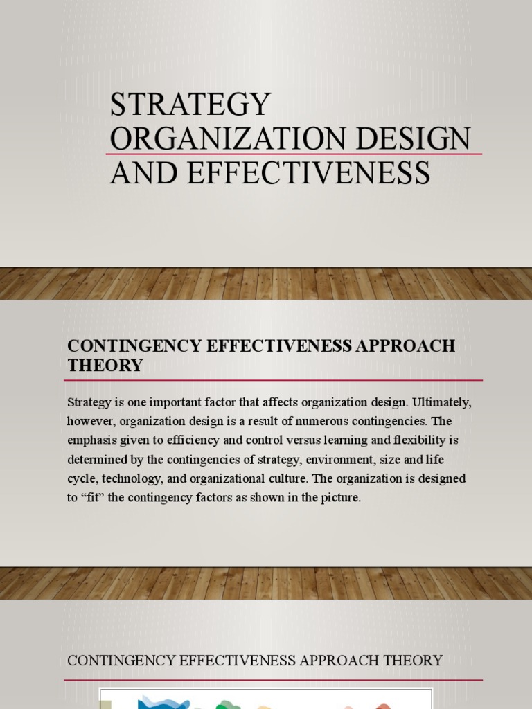 Strategy Organization Design and Effectiveness | PDF | Goal ...