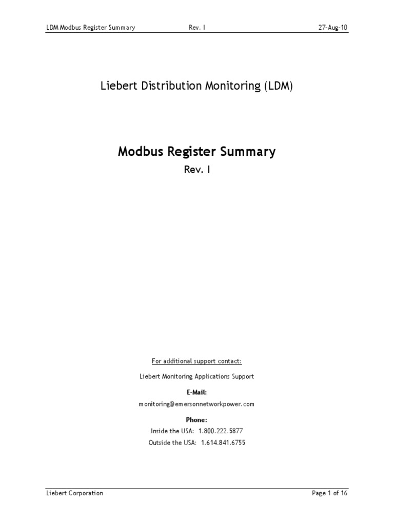 Liebert LDMF Manuals | PDF | Windows Registry | Computer Architecture