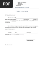 Certificate To File Action Format | PDF | Government Information ...