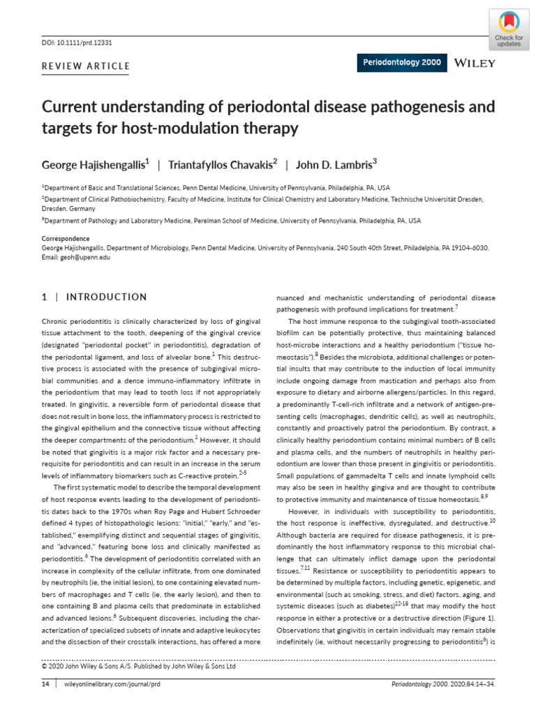 10 1111@prd 12331 PDF | PDF | Inflammation | Immune System