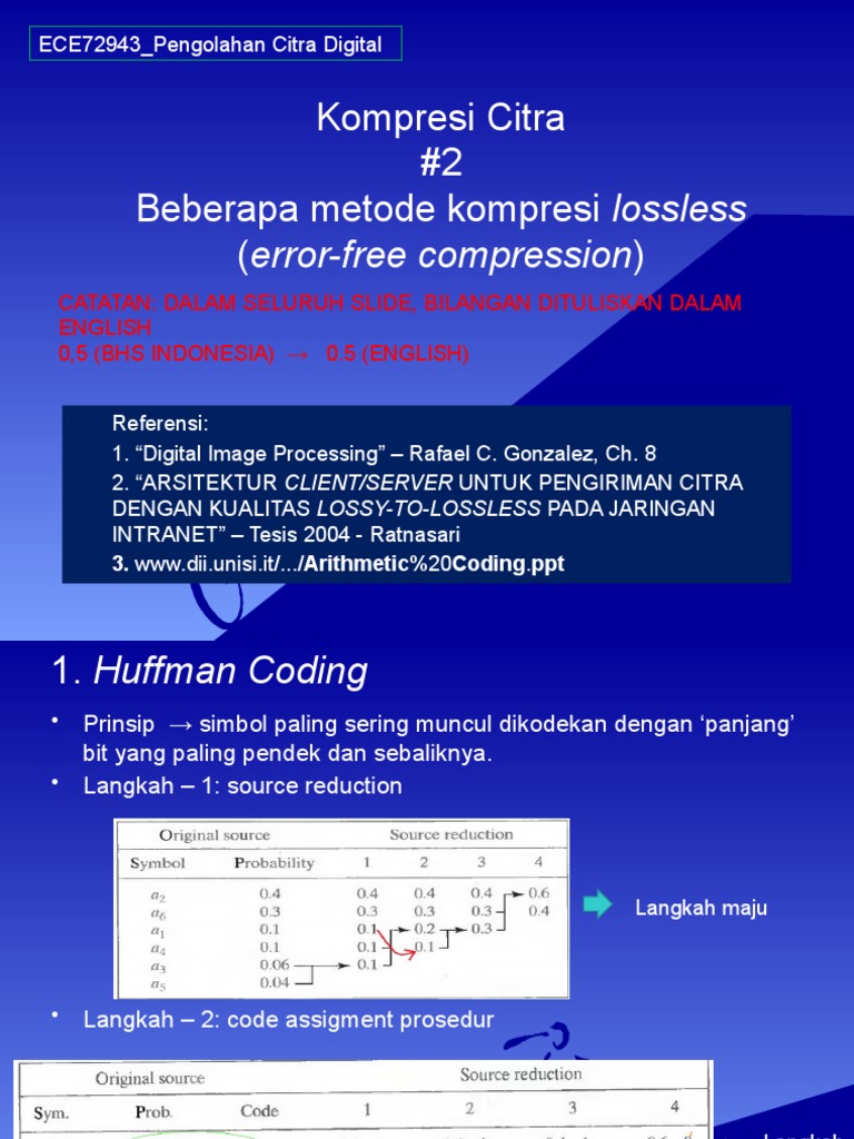 Metode Kompresi Citra Digital | PDF