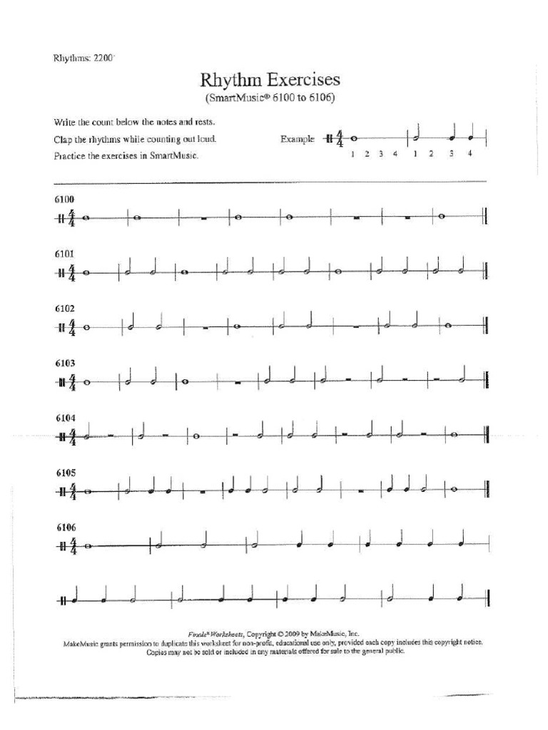 Rhythm Exercisespdf Compress Pdf Pdf