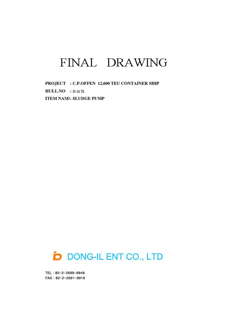 Final Dwg-Sludge Pump-4178 | PDF | Valve | Pump