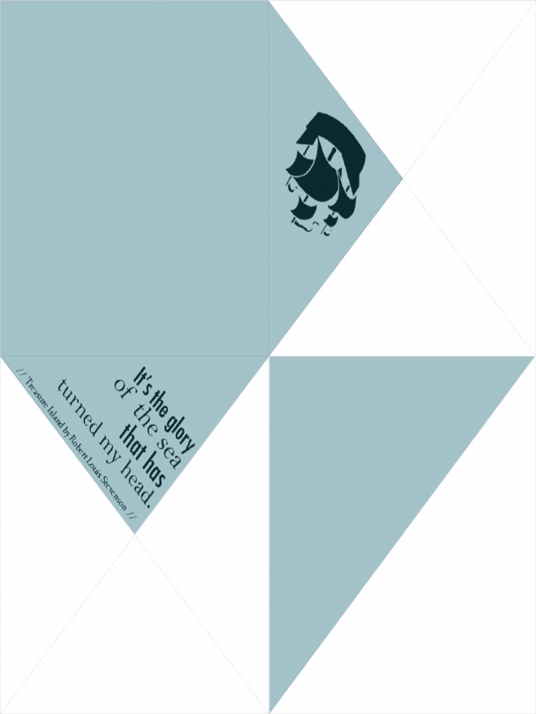 Treasure Island Bookmark Template | PDF