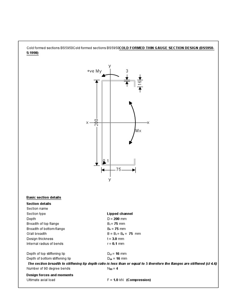 Purlin Design | PDF | Buckling | Bending