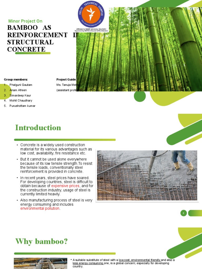 Bamboo As Reinforcement in Structural Concrete | PDF | Fracture | Beam ...