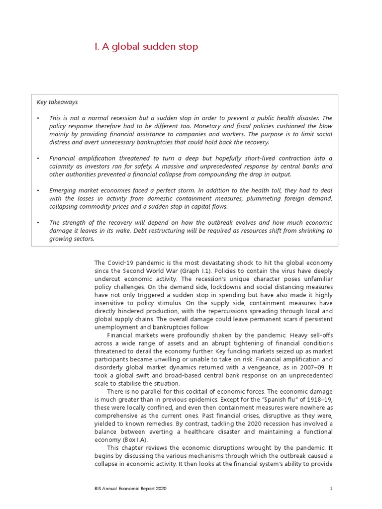 Annual Economic Report 2020 Part 1 | PDF | Recession | Unemployment