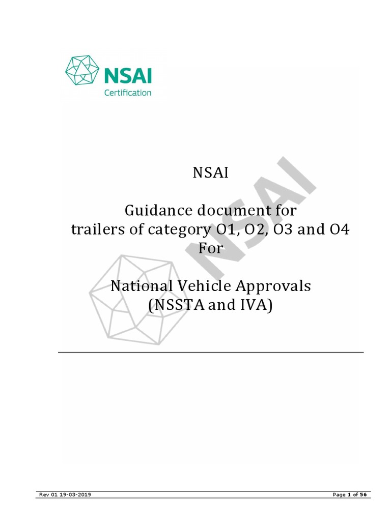 Guidance Doc O1 O2 O3 O4 Rev 01 | PDF | Trailer (Vehicle) | Vehicles