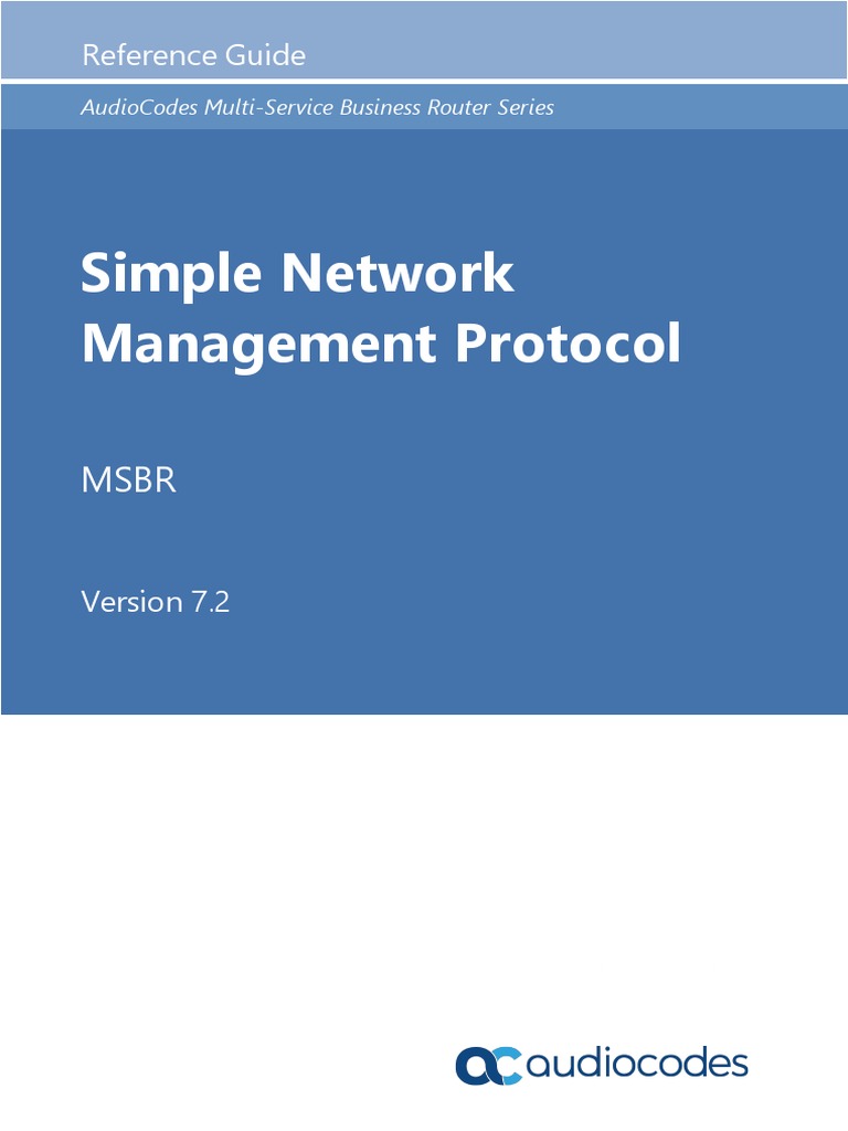 SNMP Reference Guide For Gateways Sbcs Msbrs Ver 72 PDF | PDF | Ip Address | I Pv6