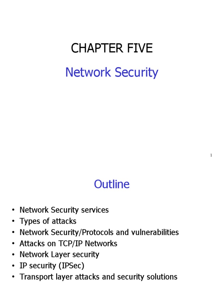 Chapter 4 Network Security | PDF | Transmission Control Protocol ...