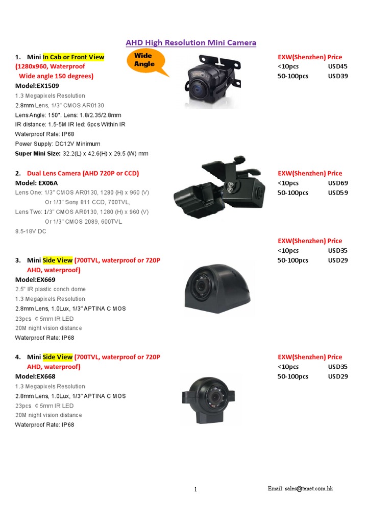 2018 Waterproof Cameras by Tenet Instruments | PDF | Camera | Optical ...