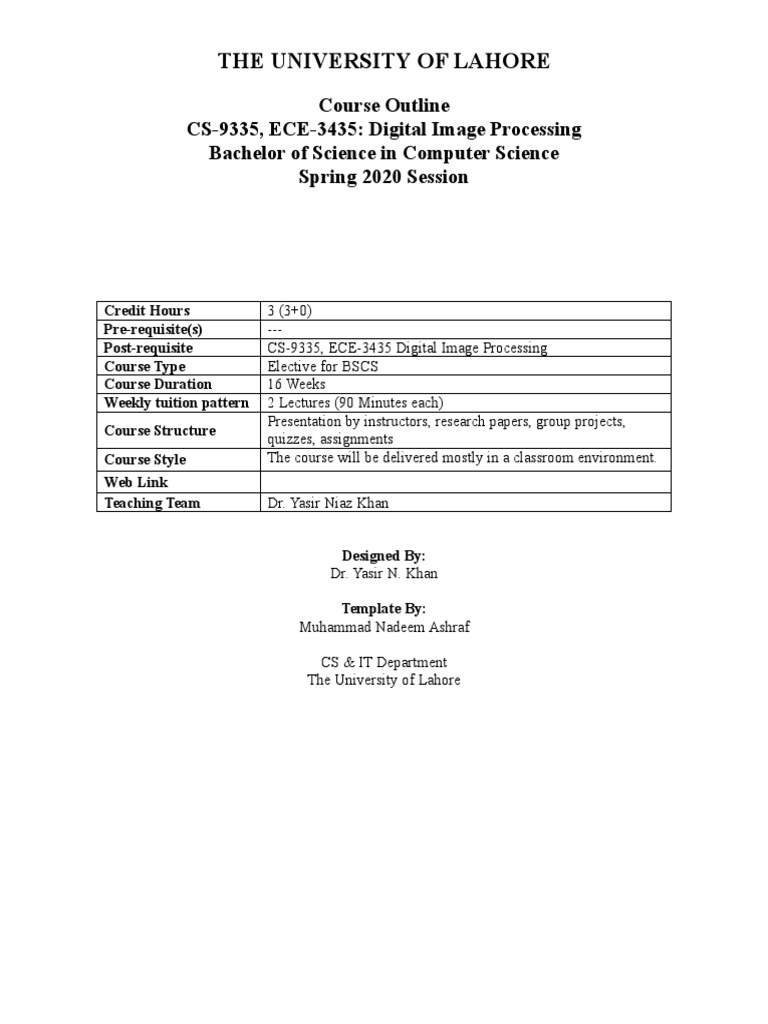 DIP Outline 2020 | PDF