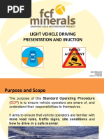 SOP - Movement of Light Vehicles in Mines | PDF | Vehicles | Traffic