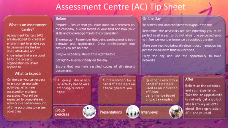 Assesment Centre Tips | PDF | Educational Assessment ...