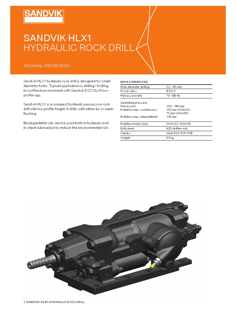 hlx1 Specification Sheet English PDF | PDF | Drilling Rig | Drill