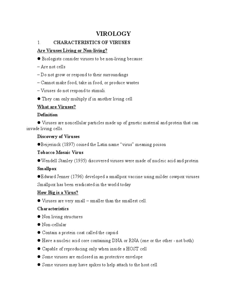 VIROLOGY | PDF | Virology | Virus