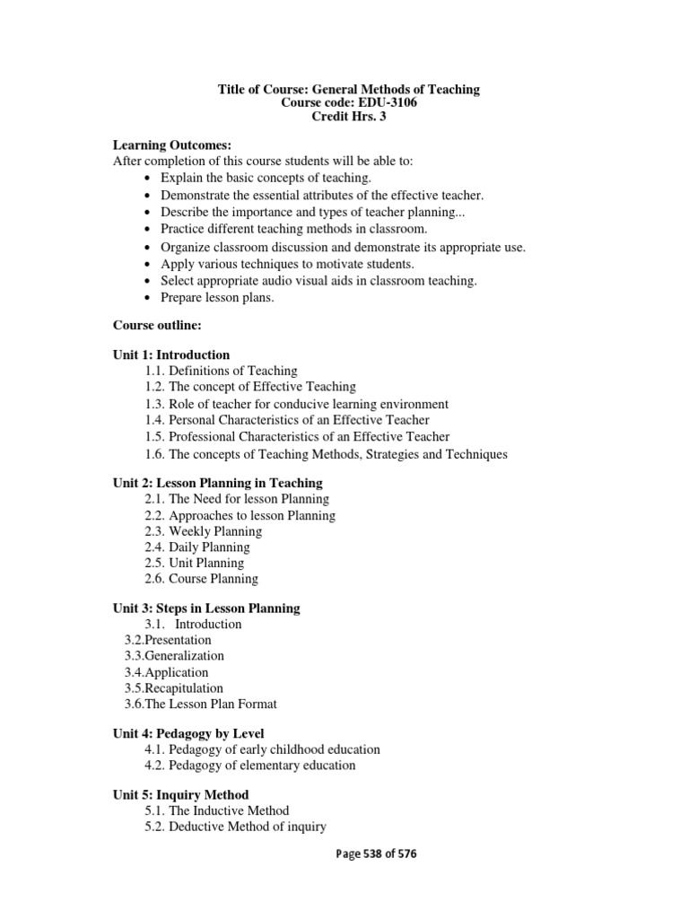 Page 538 of 576 | Download Free PDF | Teaching Method | Lesson Plan