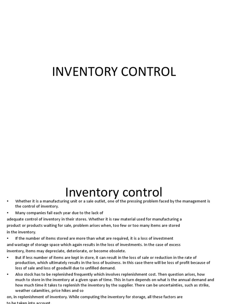 6.inventory System - RANDOM - NO | Download Free PDF | Inventory | Business