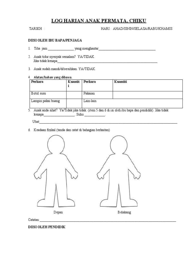 Log Harian Terkini Permata | PDF