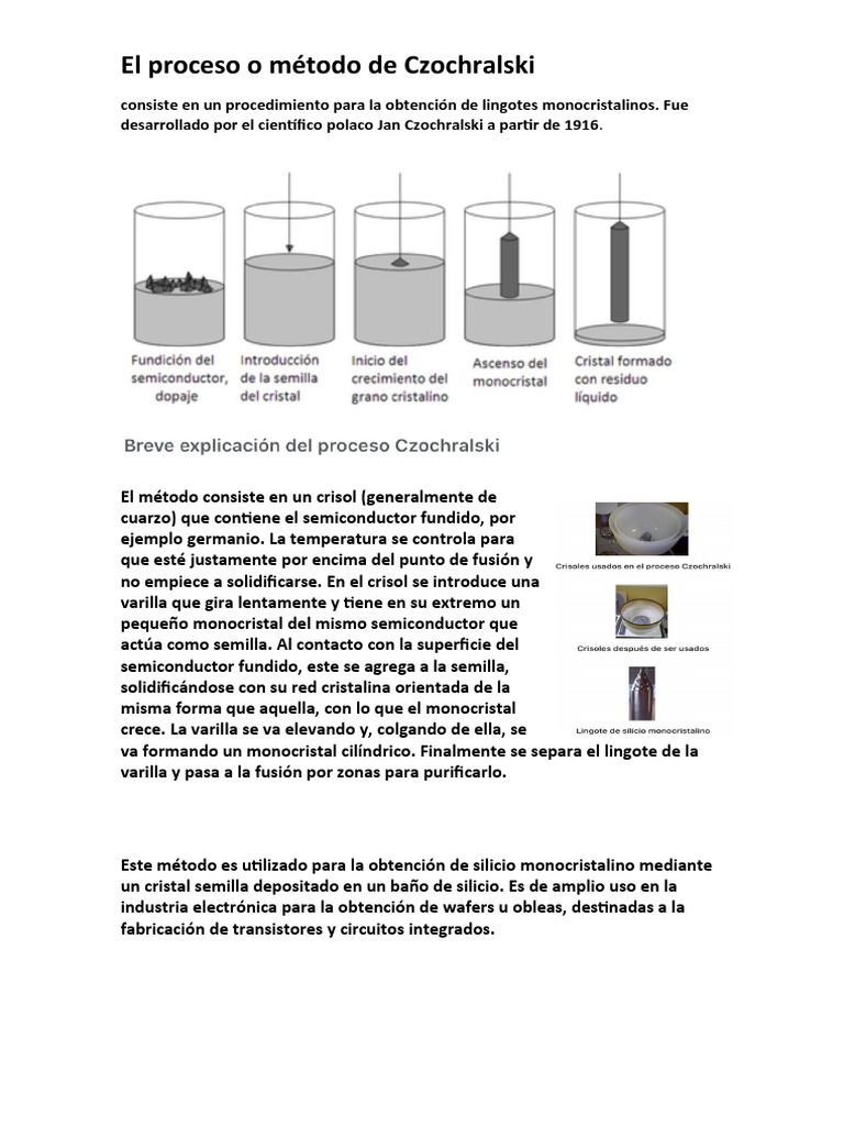 Czochralski | PDF