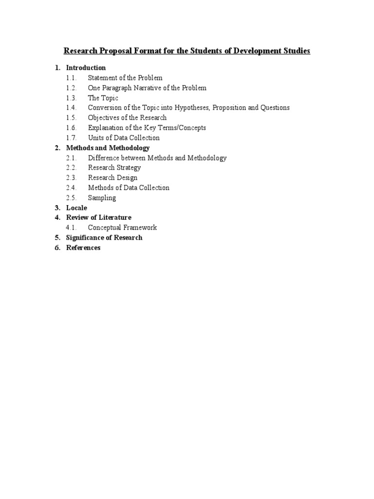 Proposal Format | PDF