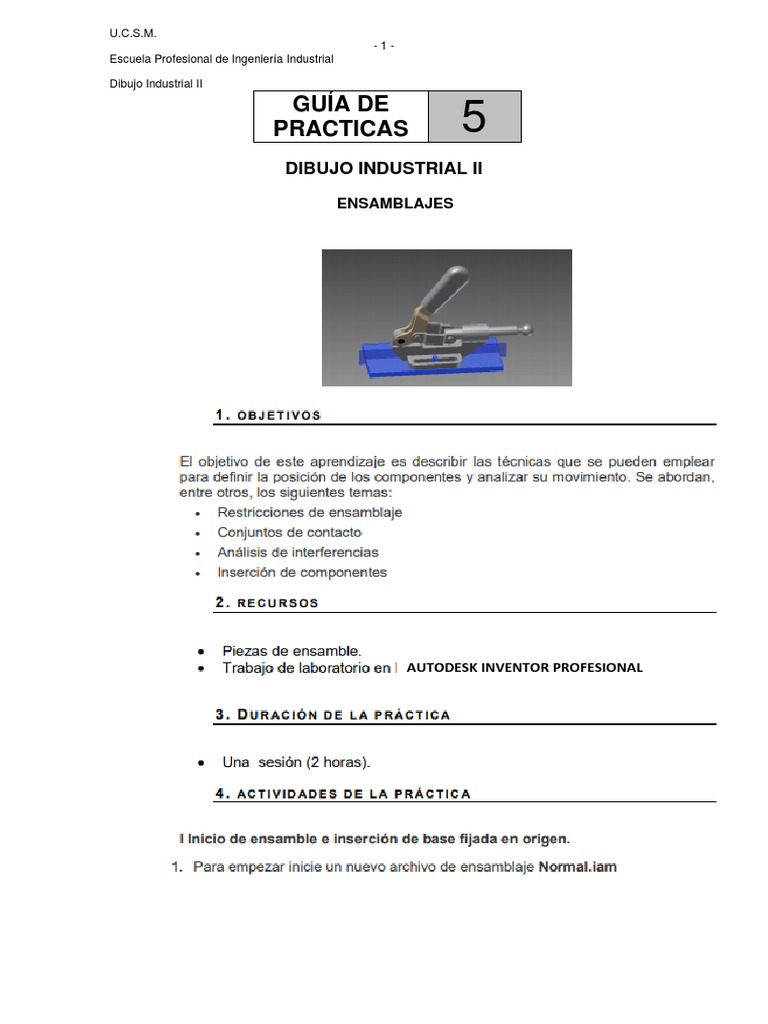 Guia de Practica 5 Inventor Profesional 2021 | PDF