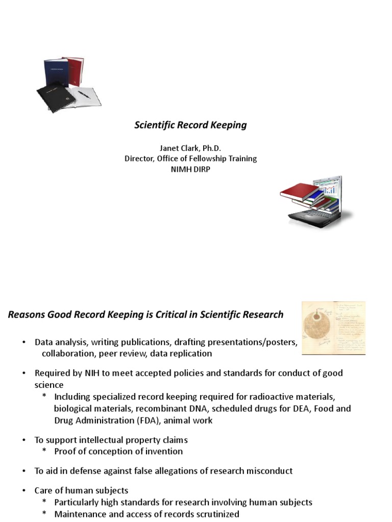 Essential Practices for Scientific Record Keeping | PDF | Clinical ...