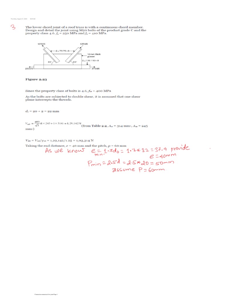 Connection For Joint | PDF