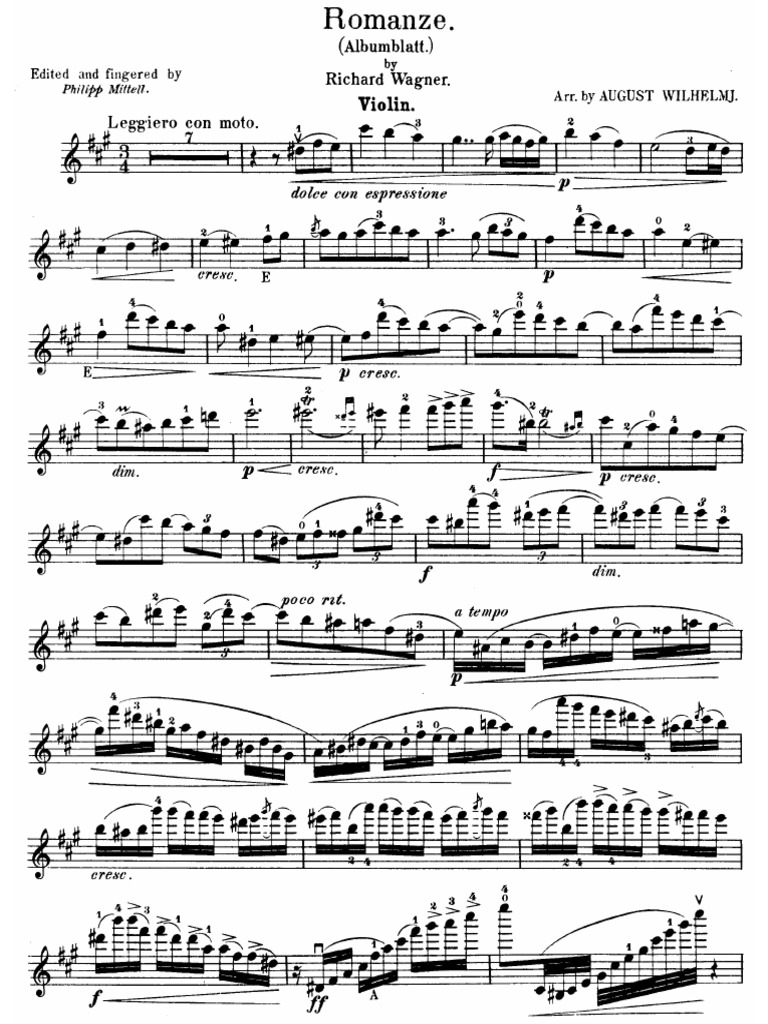 Wagner Romanze Violin | PDF