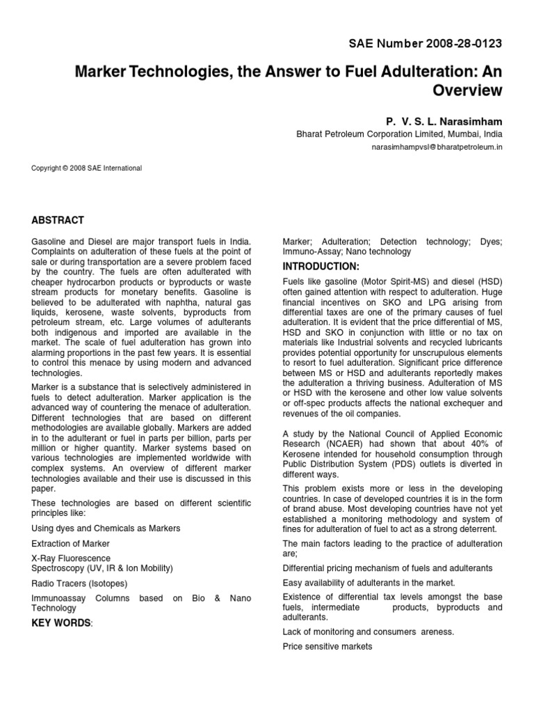 Article On Marker Technologies | PDF | Radiation | Spectroscopy