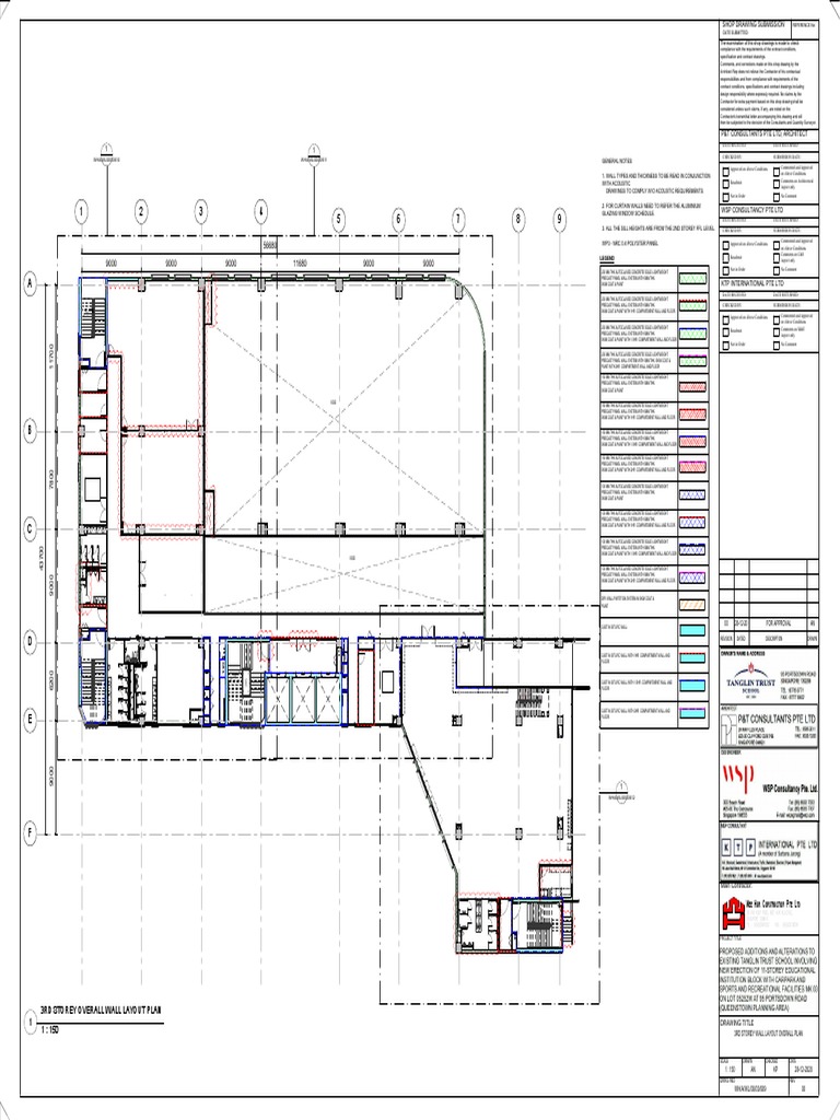 3RD Storey Overall Wall Layout Plan | PDF | Precast Concrete | Wall