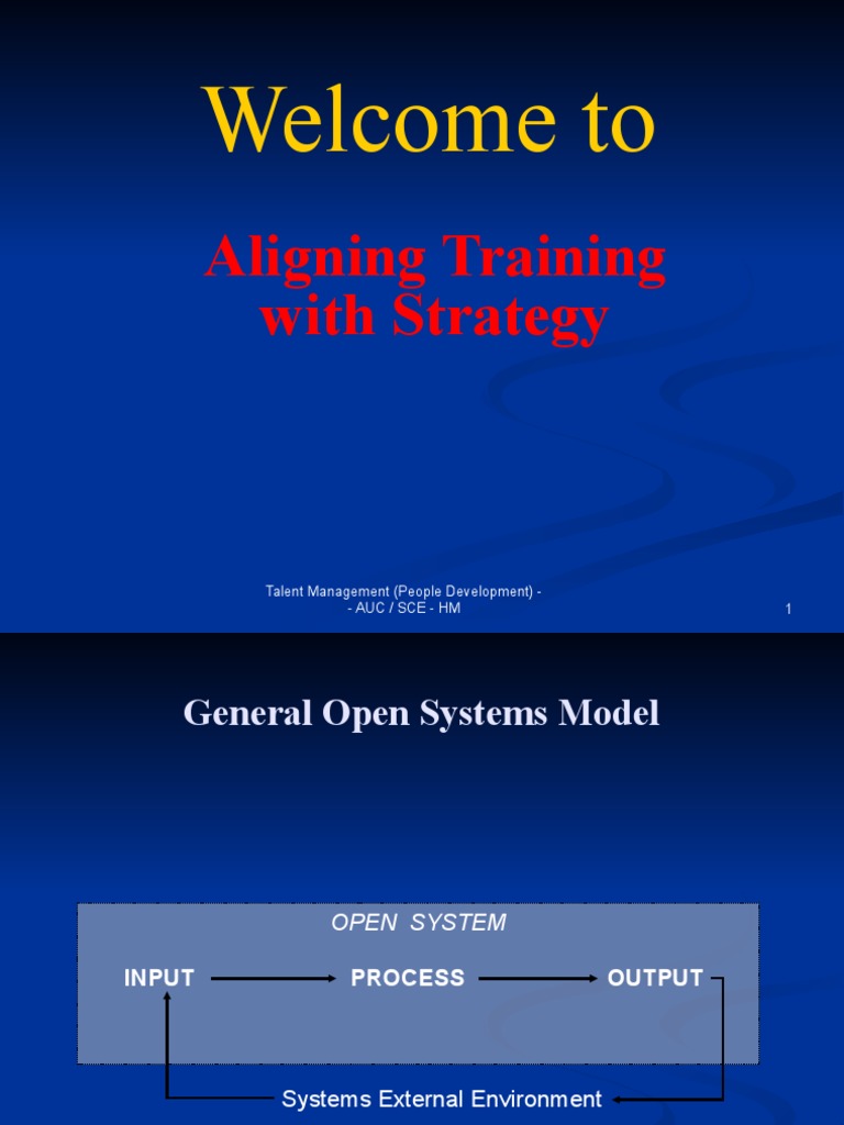 Aligning Training With Strategy | PDF | Talent Management | Strategic ...