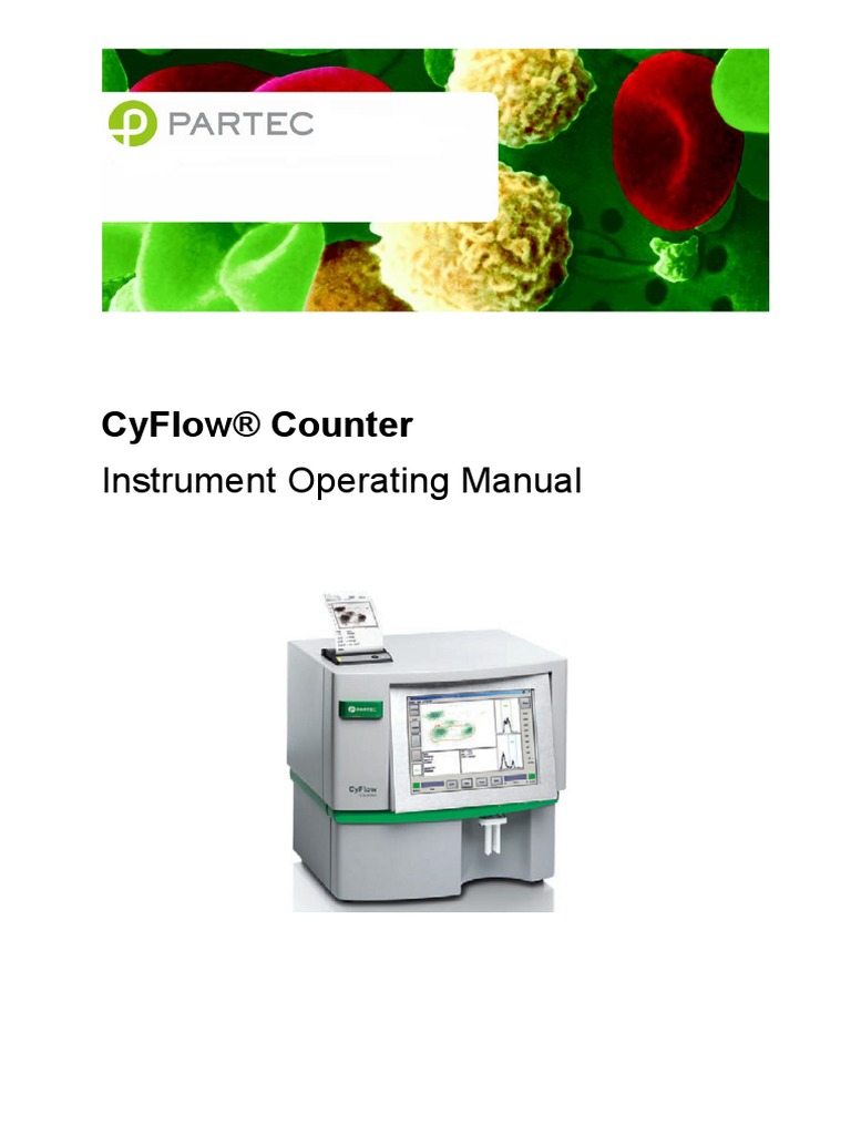 CyFlow Counter New Operators Manual | PDF | Flow Cytometry | Nature
