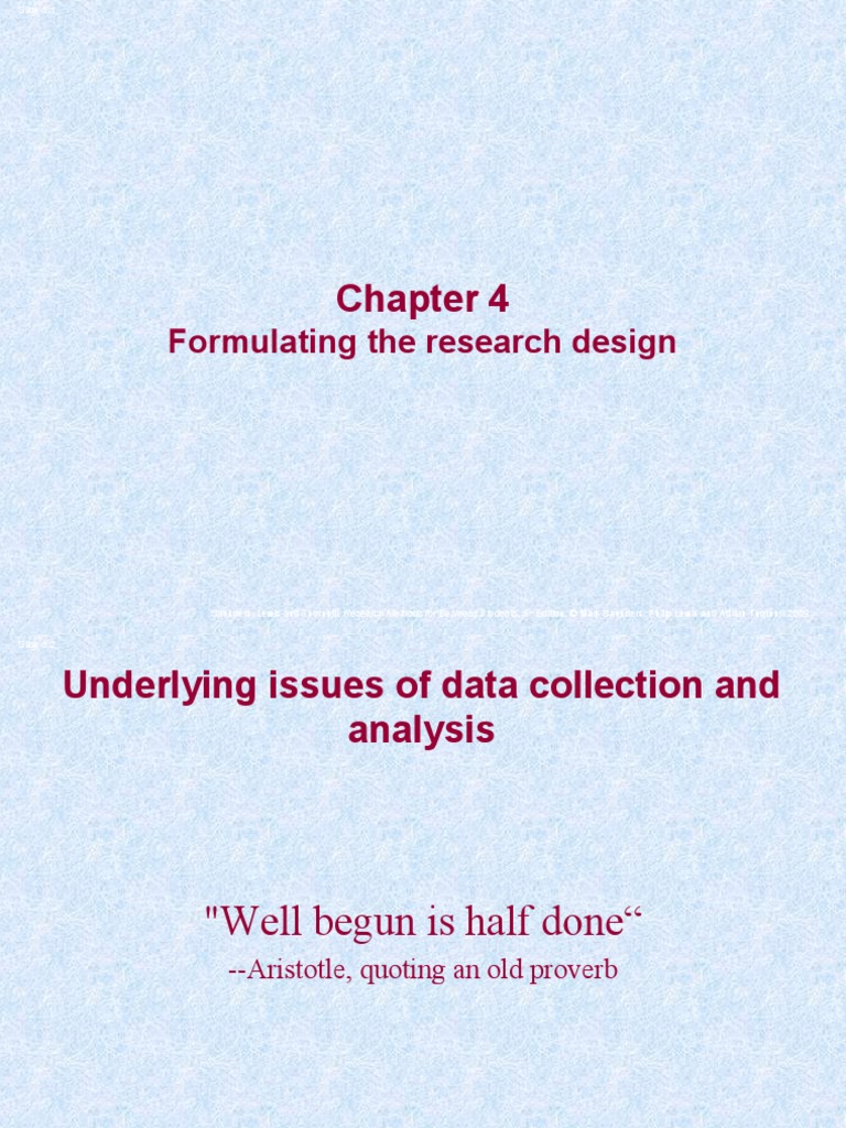 Chapter 4. Research Design | PDF | Experiment | Qualitative Research