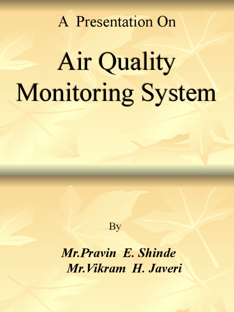 Vdocuments - MX - Air Quality Monitoring System | PDF | Sensor | Air ...