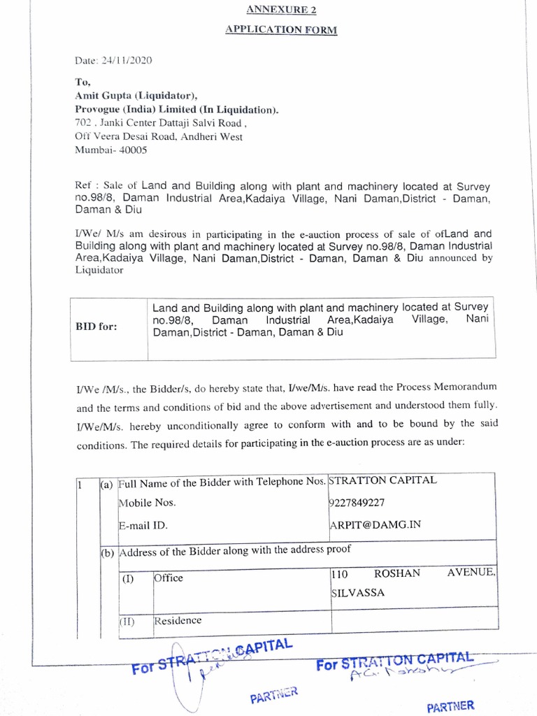 Application Form: Daman, District | PDF | Government Information ...