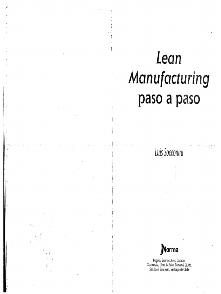 Libro Lean Manufacturing Paso A Paso PDF | PDF | Sistema de manejo de calidad | Calidad (comercial)