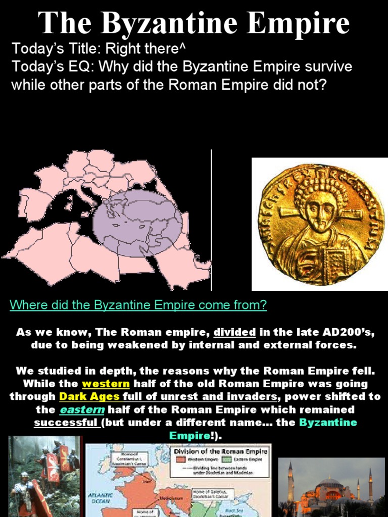 Byzantine Empire PPT Evans | PDF | Byzantine Empire | Pope