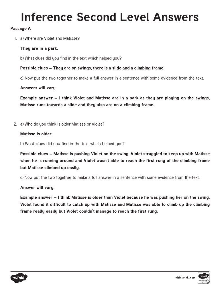 Inference Answering Techniques | PDF