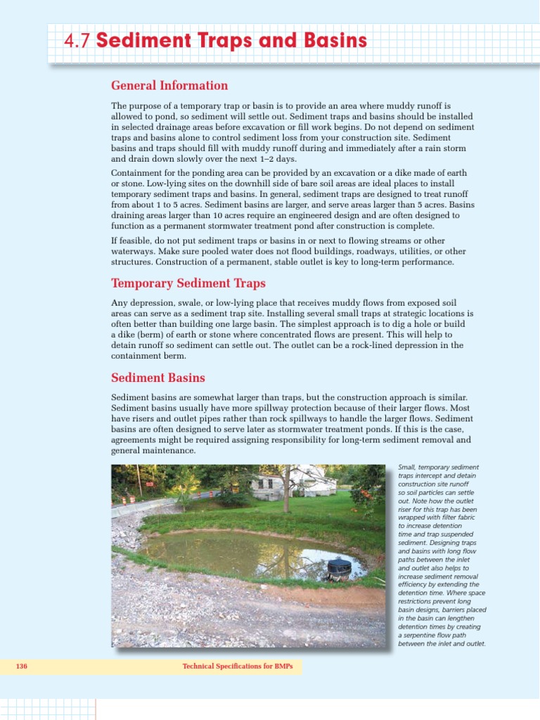 5-Sediment Traps and Basins | PDF