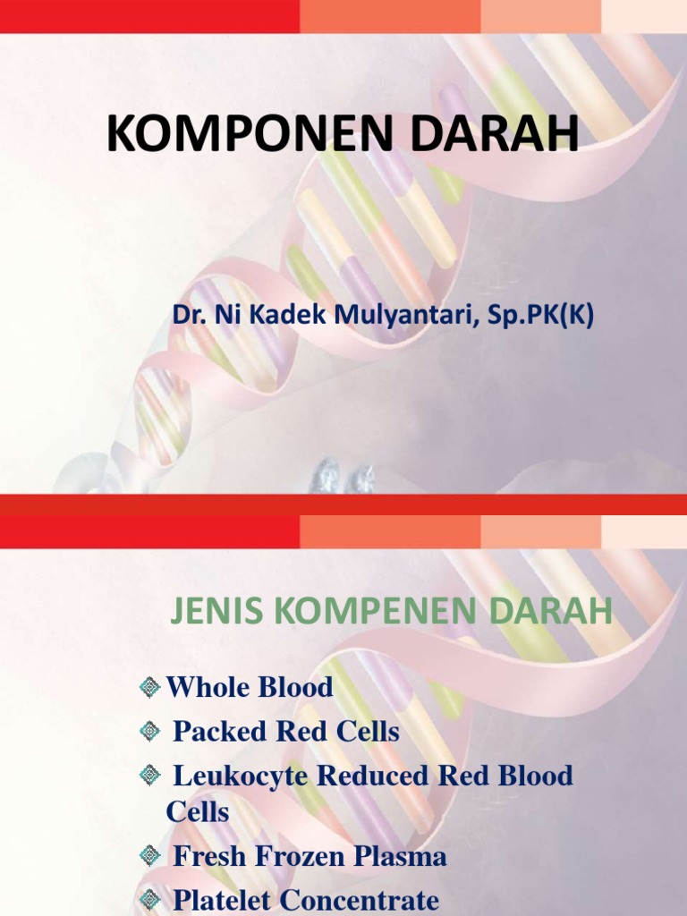 Komponen Darah-1 | PDF