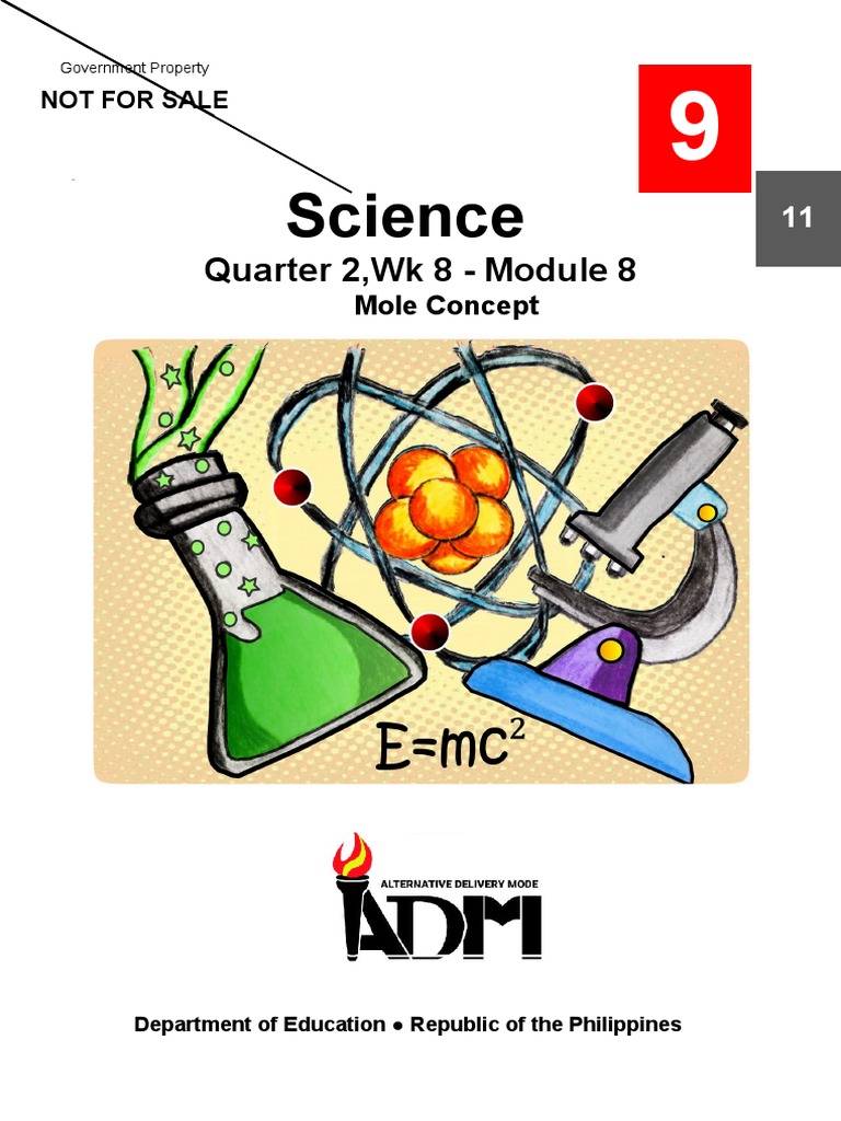Science: Quarter 2, WK 8 - Module 8 | PDF | Mole (Unit) | Molecular Mass